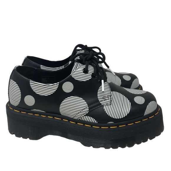 Dr. Martens | Shoes | Dr Martens Jadon 461 Low Top Laceup Black White ...